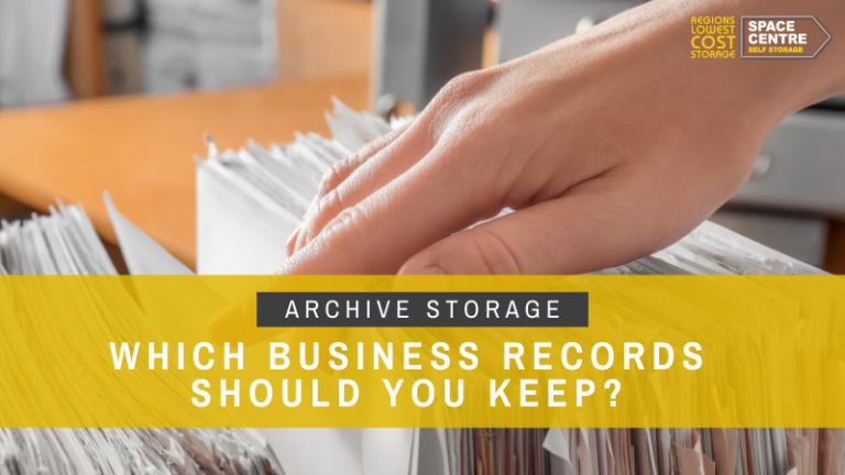 Storing Paper Records | Space Centre Self Storage Blog